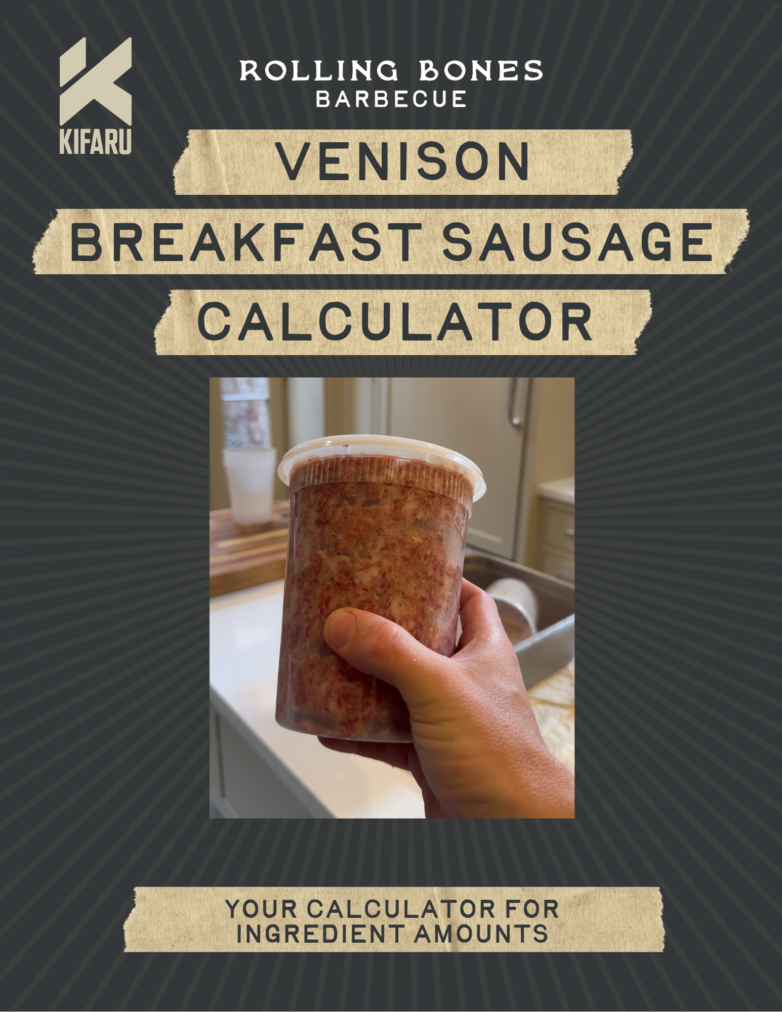 Venison Breakfast Sausage Calculator – Rolling Bones Barbecue